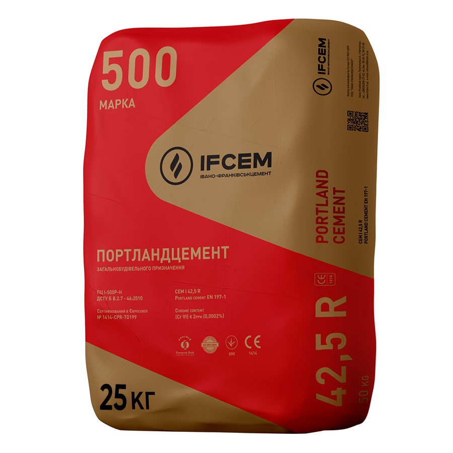 Цемент ПЦ ІІ/А-В-500 Р-Н 25 кг IFCEM (Івано-Франківськ) купити в Києві ...